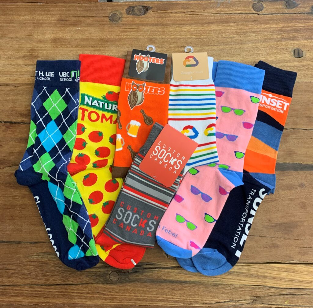 High-Quality Custom Branded Socks | Custom Socks Canada